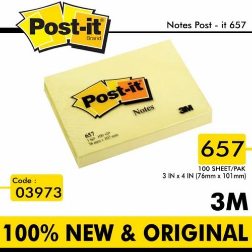 Jual post it besar 657 3m/memo stick 3m 657 kuning - Jakarta Selatan ...