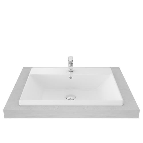 Promo TOTO Self Rimming Lavatory 1 Tap Hole / Wastafel LW639CJ ...