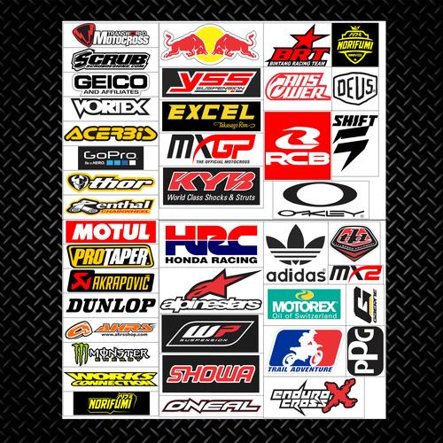 Jual STICKER RACING STIKER PACK / STIKER SPONSOR / STIKER BALAP ISI ...
