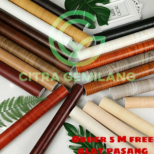 Jual STIKER MOTIF KAYU SERAT/STIKER DINDING/ STIKER LANTAI DAN WALL ...