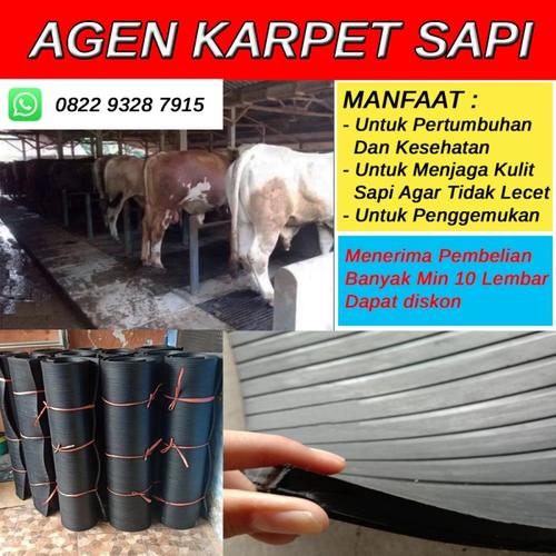 Jual KARPET ALAS KANDANG SAPI KUDA UKURAN 120 CM X 190 CM TEBAL 14 MM ...