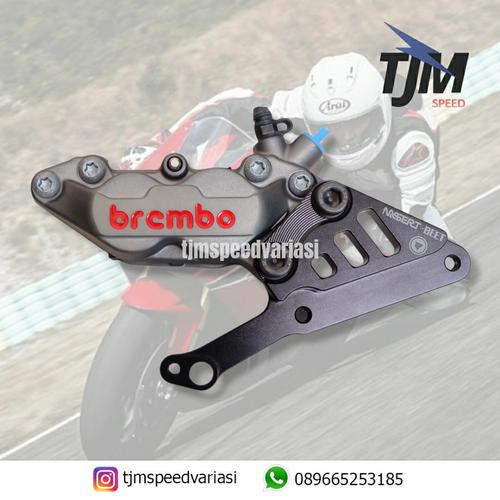 Jual Kaliper Brembo 4P P4 4piston + Breket Kaliper Depan CBR250RR ABS ...