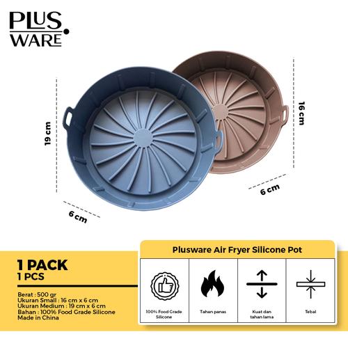 Jual Plusware Air Fryer Silicone Pot - 19cm- Brown - Jakarta Barat ...