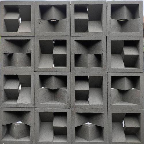 Jual Roster beton/Roster minimalis/Roster Motif M abu abu dua muka ...