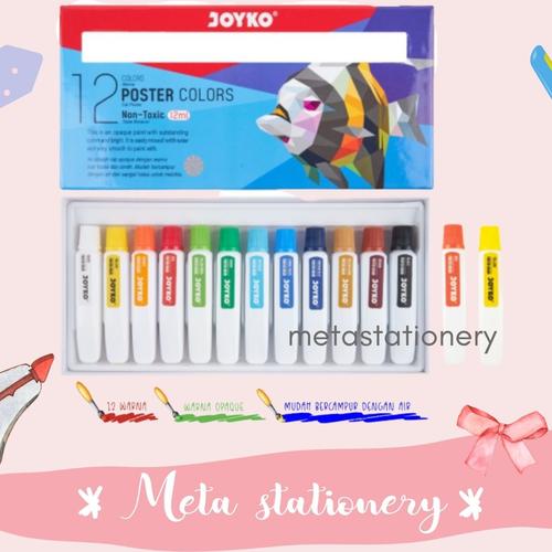 Jual Poster Color / Cat Poster Tube Joyko TiTi POC-12ML-12 Warna ...