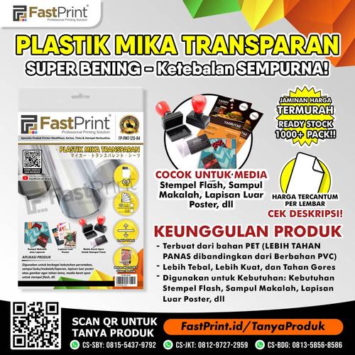 Jual Plastik Cover Jilid Mika Tebal Transparan A4 Isi 10 Lembar - Kota ...