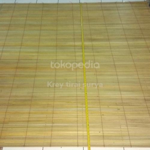 Jual Tirai Bambu Kerai kayu Krey sawit kualitas super ukuran 2m x 2m +tali - tali penggulung, L ...