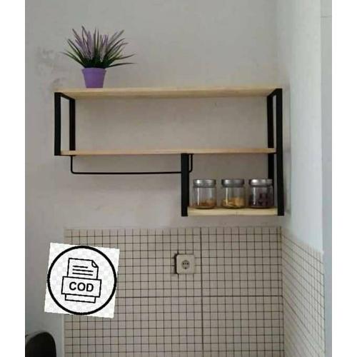 Jual Rak Dapur Rak Bumbu Kitchen Set Rak Hiasan Dinding Minimalis ...