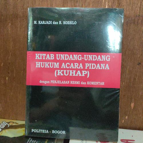 Jual KUHAP KARJADI DAN R SOESILO - Kota Semarang - TokoBukuSemesta ...