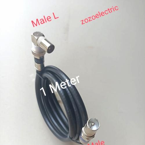 Jual Kabel Antena Tv Jack connector belden male TO Male L 1 Meter - 2 meter - Kota Bekasi - zozo ...