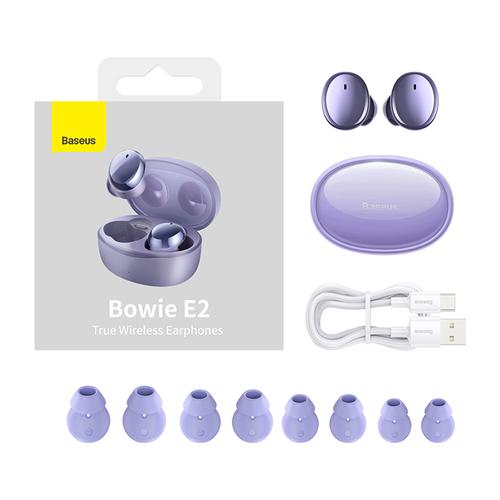 Jual Baseus Bowie E2 True Wireless Bluetooth Mini Earbuds TWS - Ungu ...