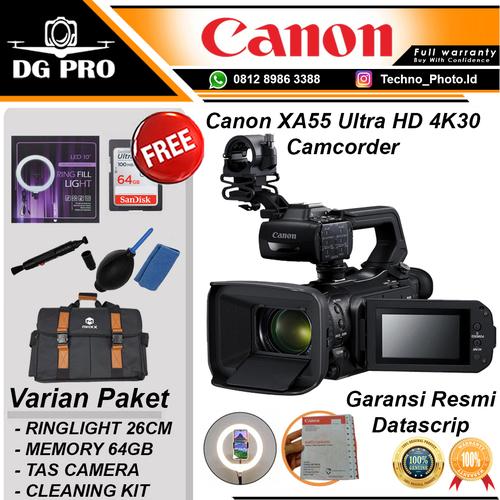 Jual Canon XA55 ULTRA HD 4K 30fps Camcorder Dual-Pixel Autofocus ...