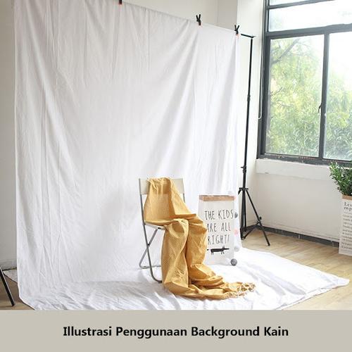 Promo Background polos / background foto studio - 2.4x2 Meter - Putih ...