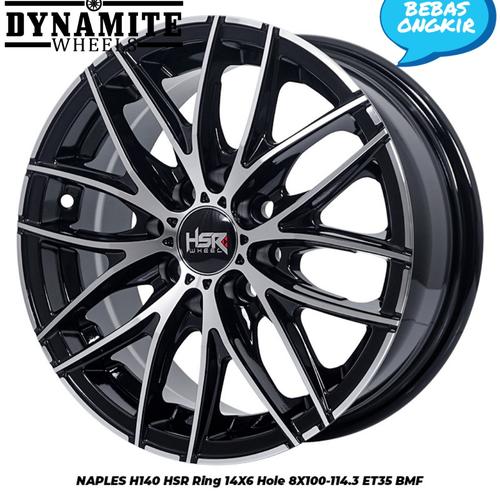 Jual velg mobil racing baru pcd 4X100 4X114,3 et35 ring 14 hsr naples bmf - Kota Surabaya ...