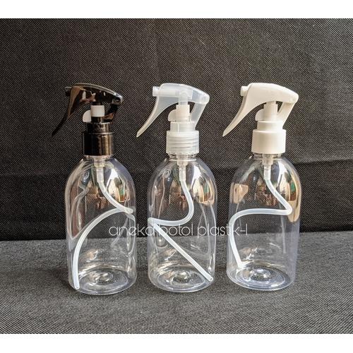 Jual Botol Trigger Spray 250ml Oval Bening / Botol Spray 250ml Trigger mini - tutup bening ...