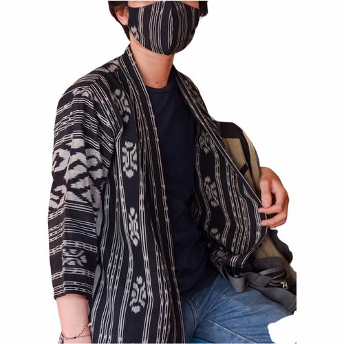Jual kimono tenun pria/cardigan tenun/set couple tenun etnik - dress ...