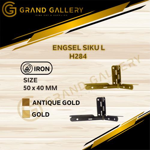 Jual ENGSEL SIKU - ENGSEL PUTAR L SUDUT 90" IRON - H284 - 40 X 50 MM ...