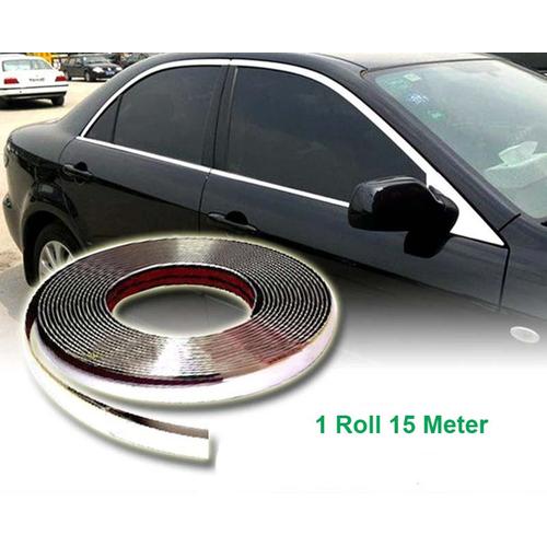 Jual List Lis Chrome Krom Mobil Moulding Trim Body Eksterior 20mm x 15M ...