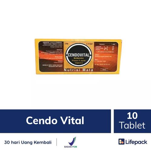 Promo Cendo Vital Suplemen Mata 1 Box Isi 30 Tablet Original Cendo ...