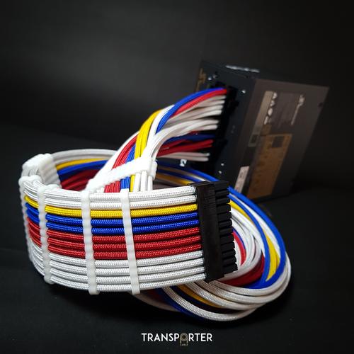 Jual Handmade Custom Cable Sleeve Full modular PSU Kabel Kit - 4Pin CPU ...