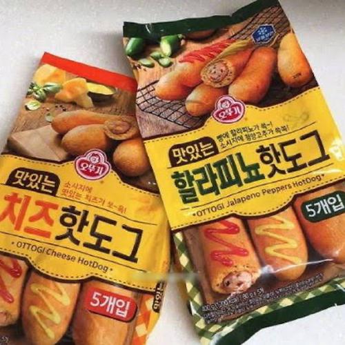 Jual Ottogi Corn Dog Hot Dog 400g - Aneka Corn Dog 5pcs Made In Korea ...