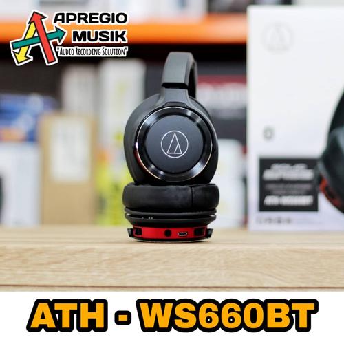 Jual Audio Technica ATH WS660BT WS660 BT Solid Bass Over-Ear Headphones - Kota Surabaya ...