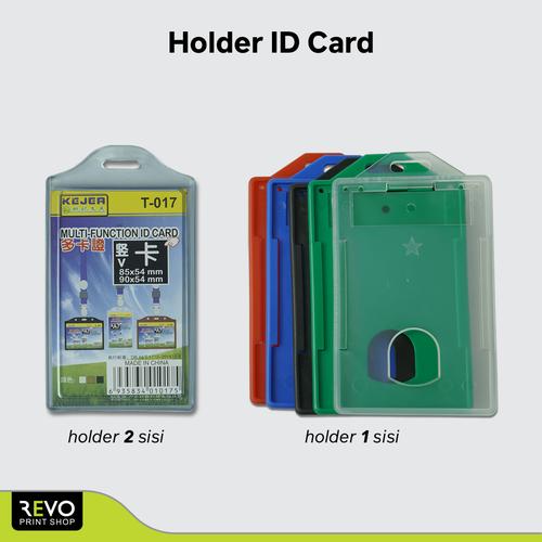 Jual Tempat ID Card / Casing ID Card / Holder Name Tag - Bening 2 sisi ...