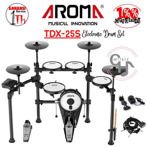 Jual AROMA TDX25S Electronic Drum Kit with All Mesh Head - PAKET A ...
