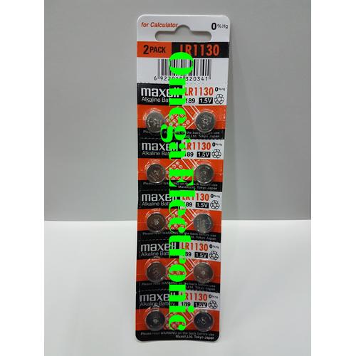 Jual ORIGINAL Maxell LR 1130 Baterai Battery Batre LR1130 / AG10 / AG ...