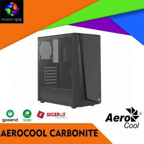Jual AEROCOOL CARBONITE - ATX - TG - Free 1X12CM FAN RGB - TANPA FAN - Kota Bandung - POINT99 ...