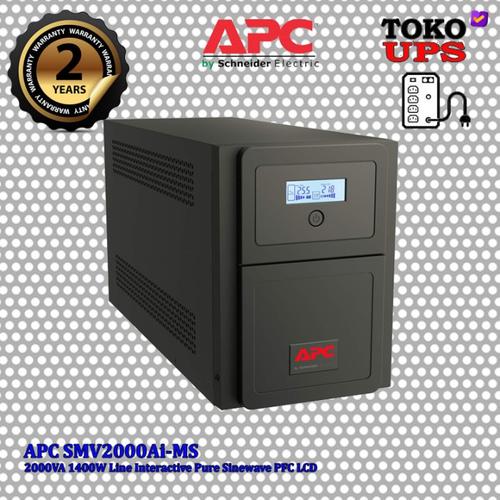 Promo UPS APC SMV2000 SMV2000AI-MS 2000VA 1400W AVR Pure Sinewave PFC ...