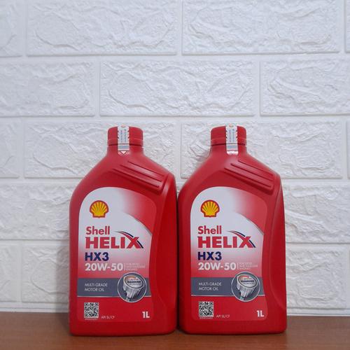 Jual Oli shell helix hx3 20w-50 1L multi grade-original shell scan ...