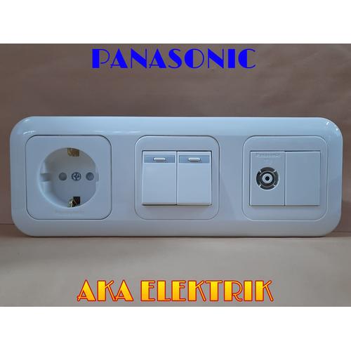 Jual STOP KONTAK PANASONIC+SERI KECIL+MODUL TV+BLANK CHIP WEJ7823 ...