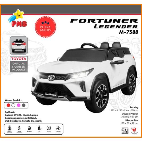 Jual Mainan Mobil Listrik Aki Anak TOYOTA FORTUNER LEGENDER remote ...