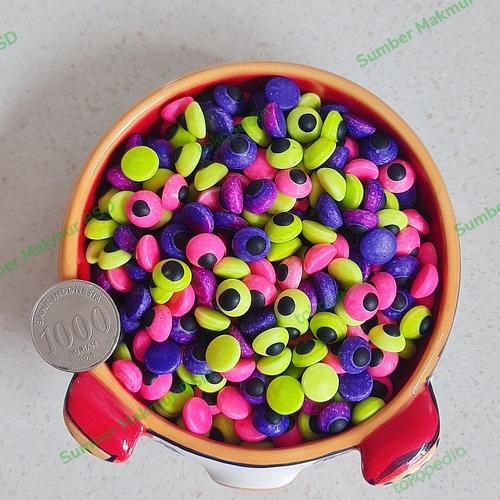 Jual Sprinkle bentuk bola mata bermacam ukuran kecil besar warna warni ...