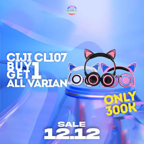 Promo CIJI CL107 Cat Headphone Gaming with Mic dan LED di Kuping ...