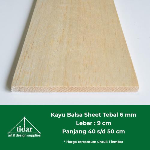 Jual Kayu Balsa Sheet 6 mm / Balsa Lembaran / Papan / Kayubalsa - Kota ...