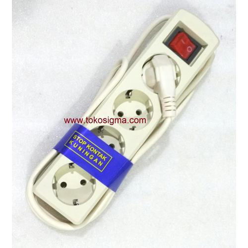 Jual Stop Kontak 5 Lubang Colokan Kabel Listrik AC 220v Power Strip Saklar - 5 Lubang, 5 Meter ...
