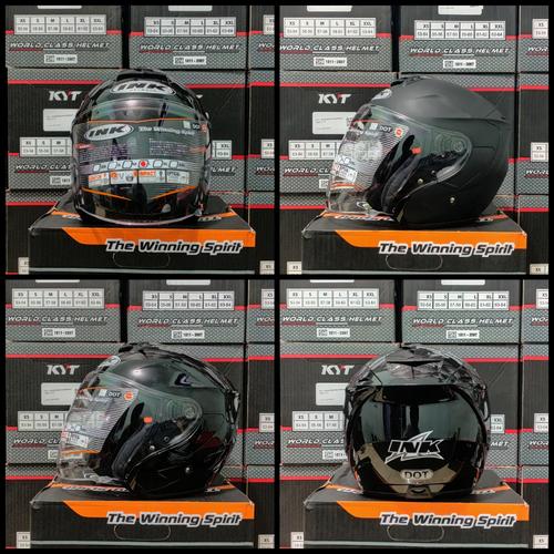 Jual helm ink dynamic solid original hitam glosy - Putih, L - Kota ...