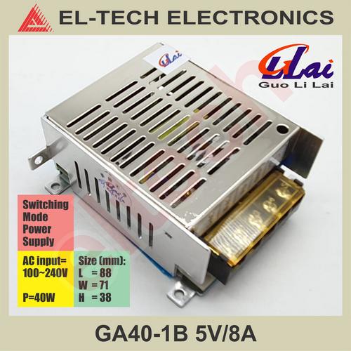 Jual 5V 8A 40W Power Supply Switching Catu Daya GLL Guo Li Lai GA40-1B ...