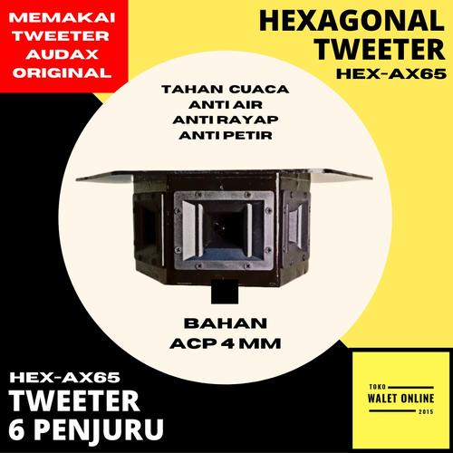 Jual TWEETER PANGGIL WALET HEXAGONAL AX 65 6 SISI 6 PENJURU AUDAX HEX AX65 - extra packing ...