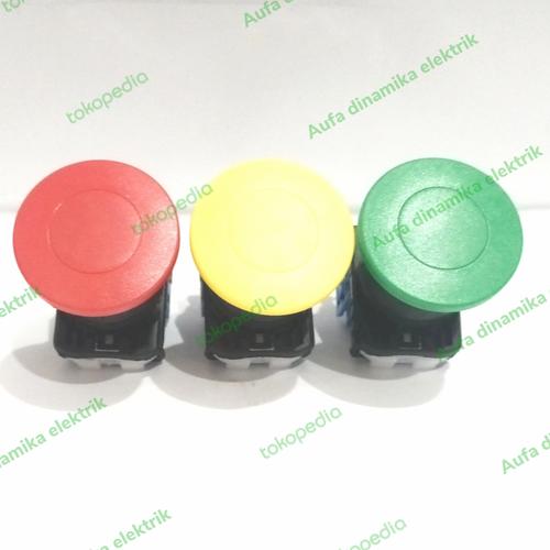 Jual AR22MOR-10R AR22MOR-10Y AR22MOR-10G Push Button Jamur Fuji - Merah ...