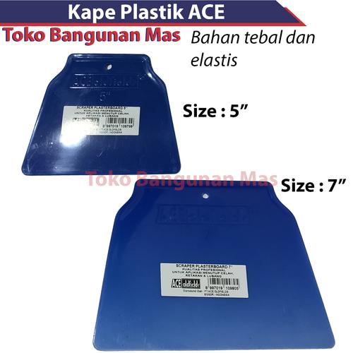 Jual KAPE plastik Ace Oldfields 5" 7" 9" lentur scraper plastik Kape ...