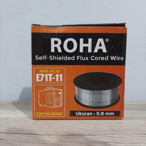 Jual Kawat Las CO2 / MIG 0.8 mm Roha Tanpa gas Flux Cored Wire E71T-11 ...