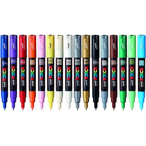Jual UNI POSCA PC-1M Extra Fine Paint Marker Pen 0.7mm [Per 1 Spidol ...