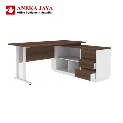 Jual Meja Direktur | Meja L Shape Mattwood White | Meja Kerja - Kota ...