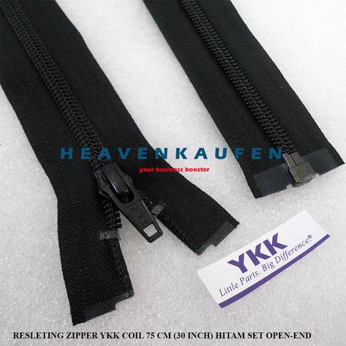 Jual Resleting Zipper Jaket YKK Coil Gigi Halus 75 cm - 30 inch Hitam - Kota Malang - Heaven ...