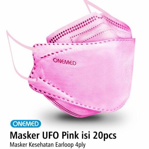 Jual Masker KF94 Onemed Masker Medis UFO 4 ply Earloop - Pink - Jakarta ...