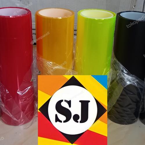 Jual Sticker stiker hybrid untuk lampu L30cm x P50cm - Hitam doff ...