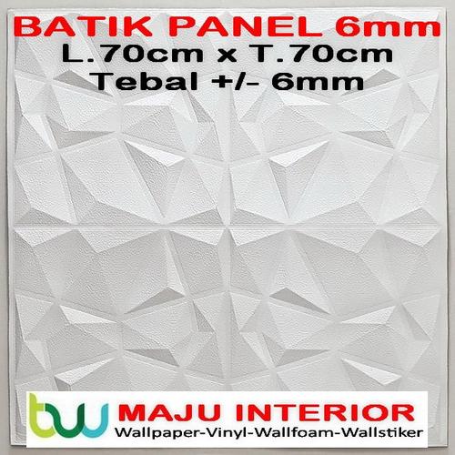 Jual Wallpaper Dinding 3D Bata 70 x 77 Walpaper 3D Wall Foam Brick Stiker - Panel Putih 6mm ...